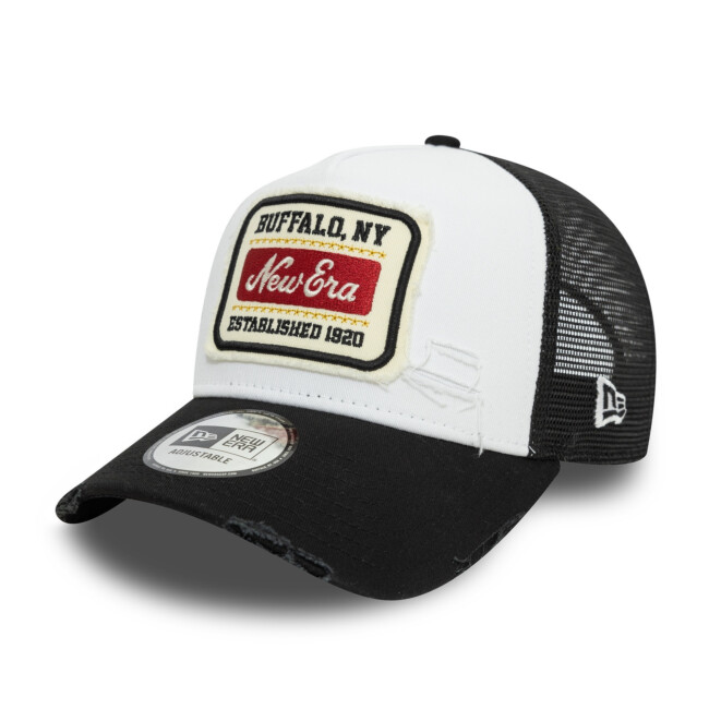 NEW ERA PATCH DISTRESSED TRUCKER CAP | Caps and Hats | Sportland